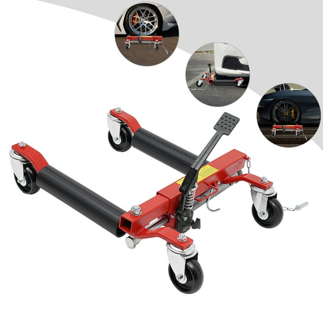 1500LBS Wheel Dolly & Jack Lift Moving Vehicle Hydraulic Positioning ...
