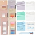 1500PCS Transparent Sticky Notes Pad Set, 1200 Sheets Color Sticky ...
