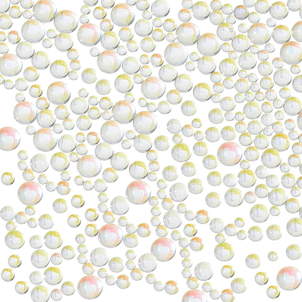 1500Pcs Clear AB Color Dewdrop Water Droplets Embellishments Colorful ...