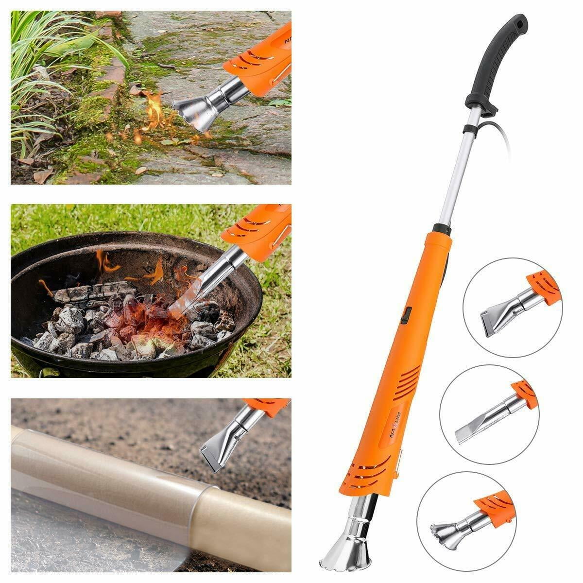 1500W 120V Electric Weed Burner Killer Lawn Garden Safety Tool Weeding ...