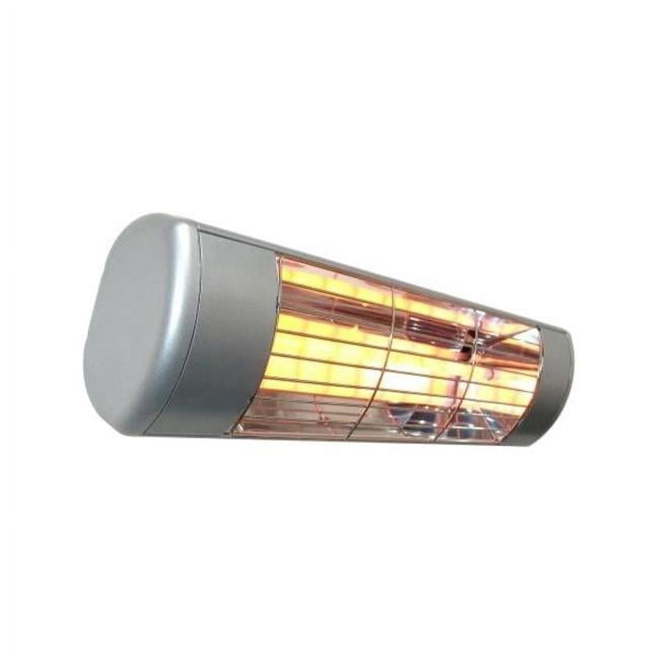 1500W 120V Outdoor Weatherproof Electric Wall Mounted Heater - Silver ...
