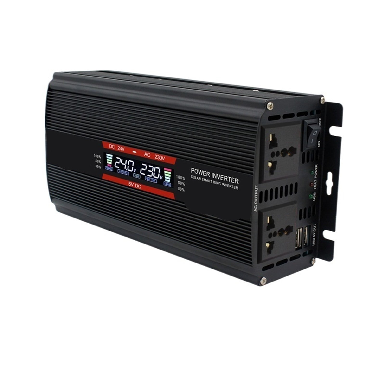 1500W/3000W Inverter 12V/24V to 110V Car Inverter for Home, RV and Off ...