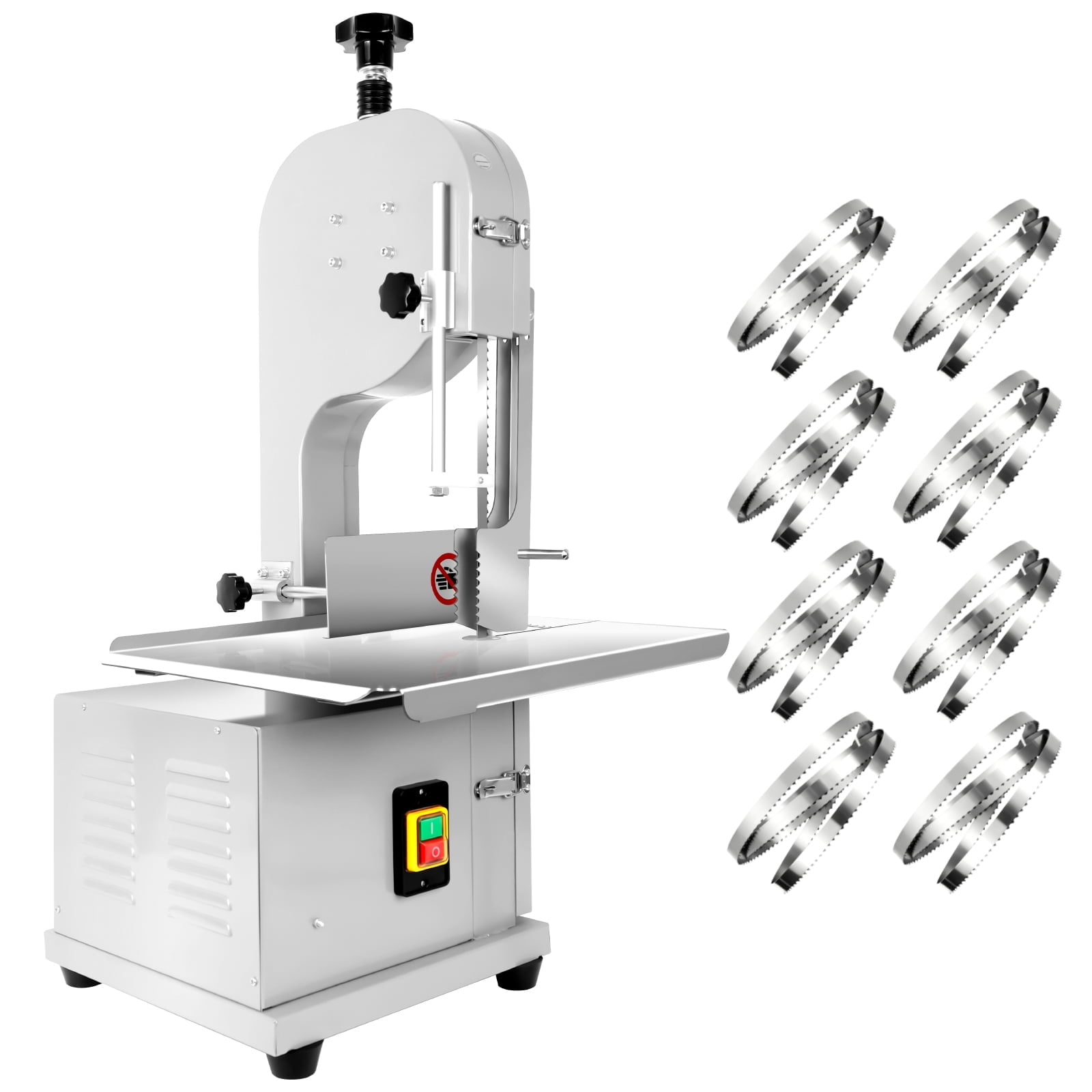 1500W Commercial Electric Meat Bandsaw, 19.3 "×15.3" Stainless Steel ...