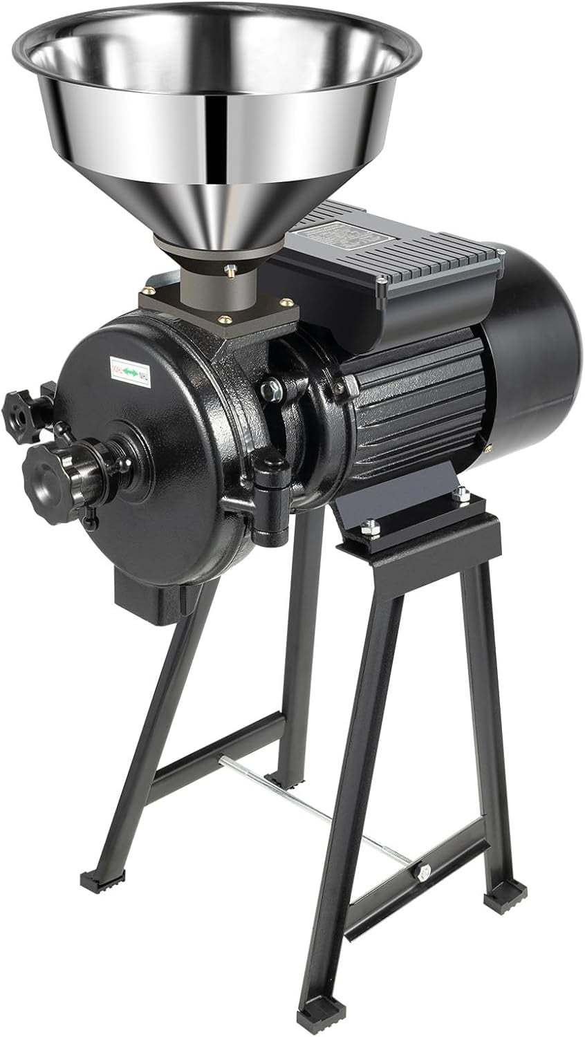 1500W Commercial Grain Grinder Mill, 110V Electric Dry Grain Grinder ...