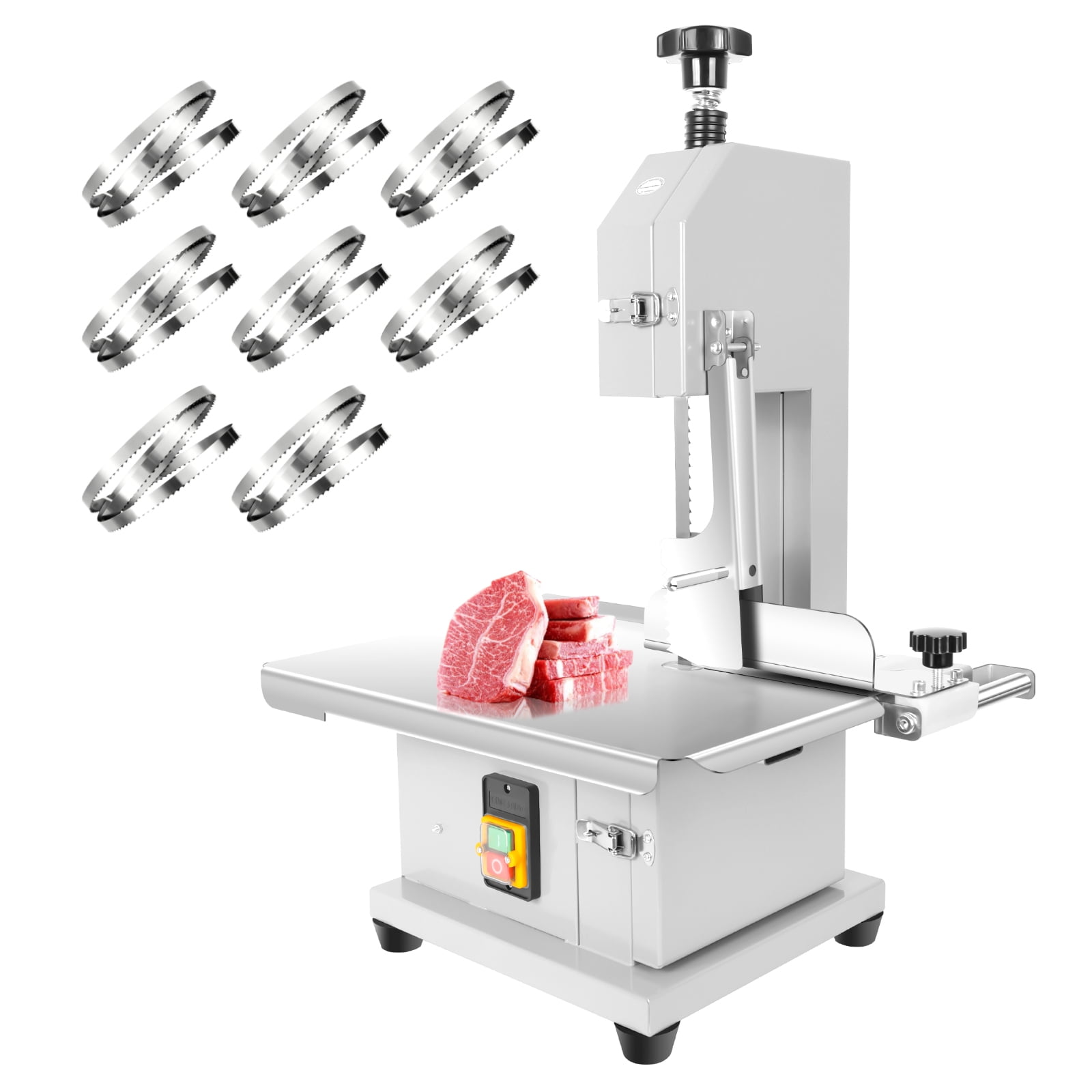 1500W Electric Bone Saw Machine, Meat Bandsaw with 8 Saw Blades & 0.04 ...