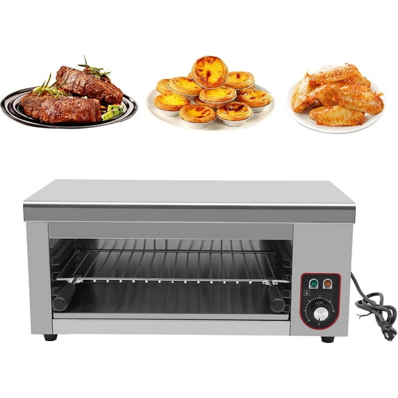 1500W Electric Cheese Melter Grill, 110V Commercial Salamander Broiler ...