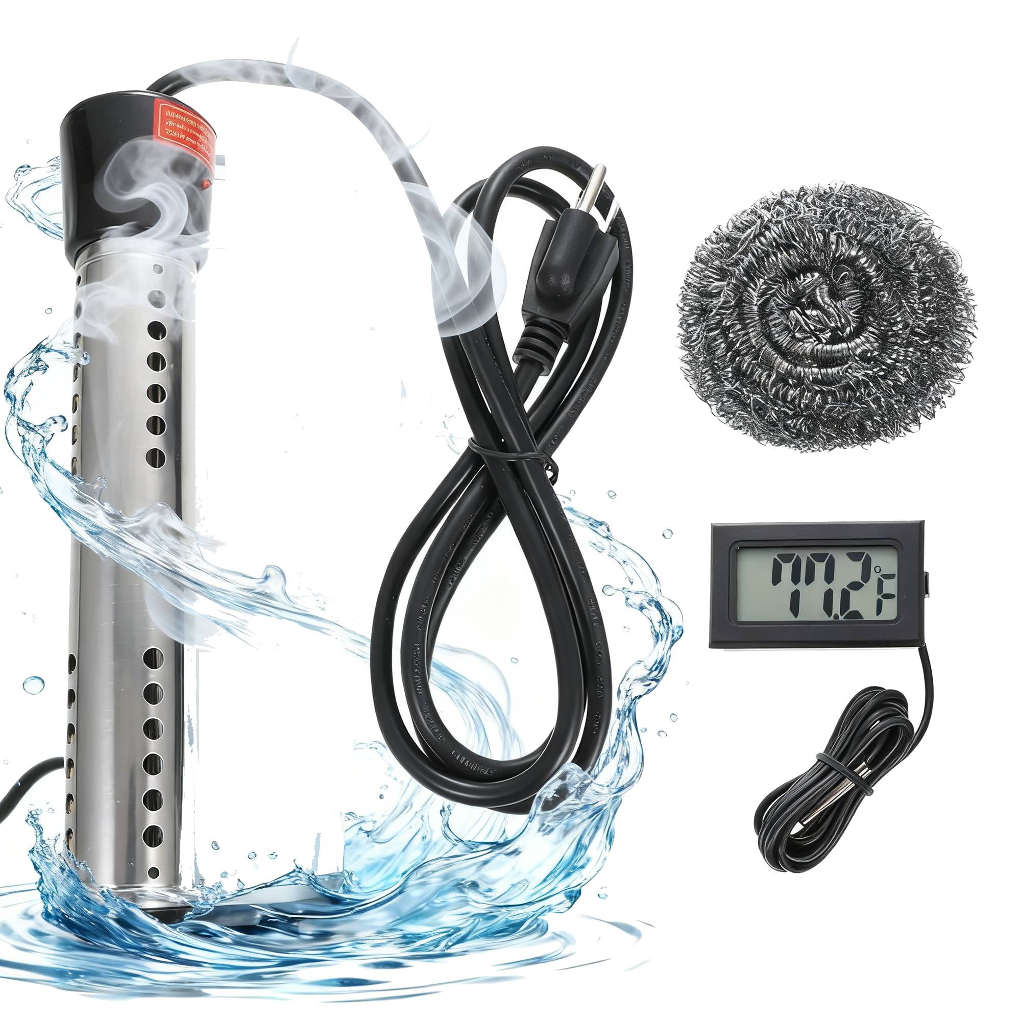 TOYMYTOY Above Ground Pool Water Heater with Stainless Steel for Even ...