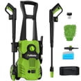 1500W Electric Pressure Washer, 4200PSI with Adjustable Nozzle Angle ...