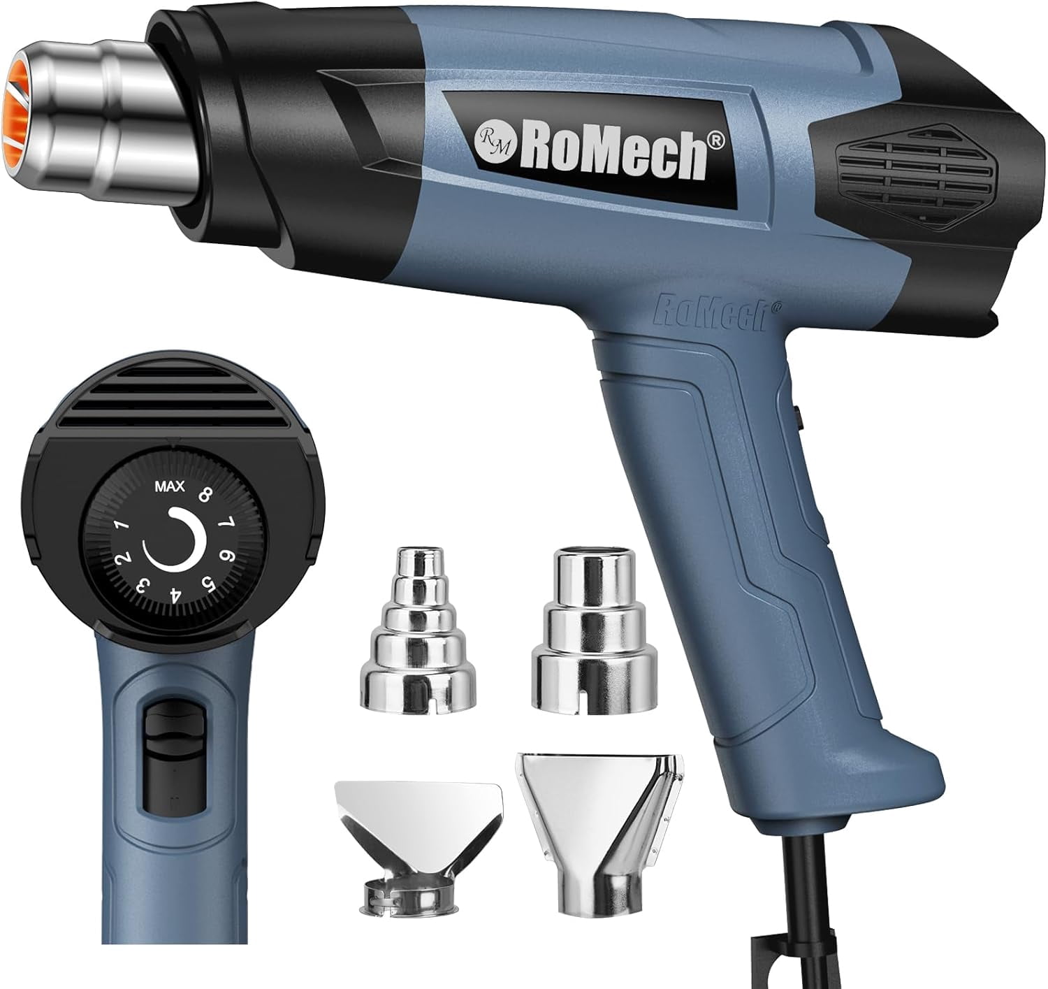 1500W Heavy Duty Heat Gun, Variable Temperature Control Hot Air Gun Kit ...