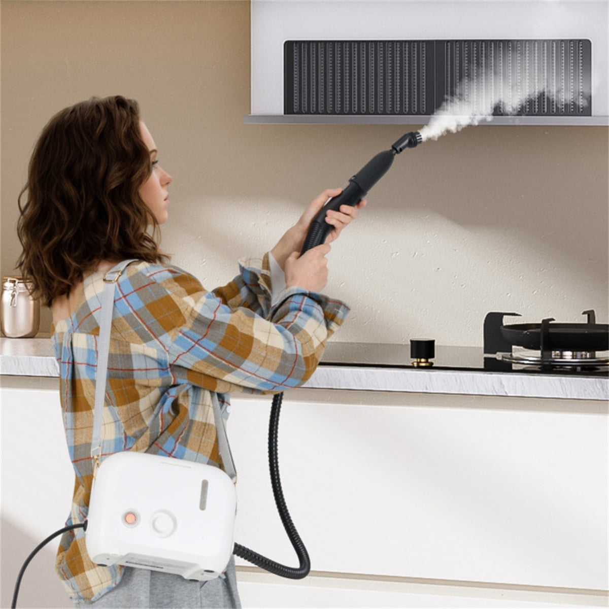 1500W High Power Steam Cleaner 3 Bar Pressure 356 ° F High Temperature ...