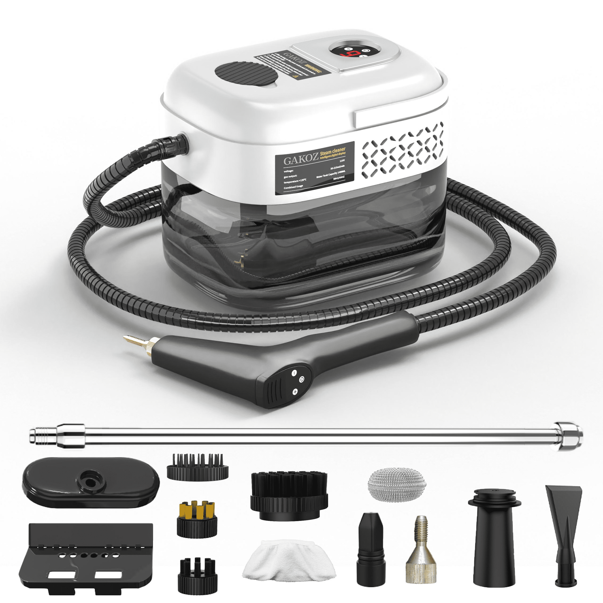 1500W High Pressure Steam Cleaner for Bathroom Cleaning Machine 1.7L ...