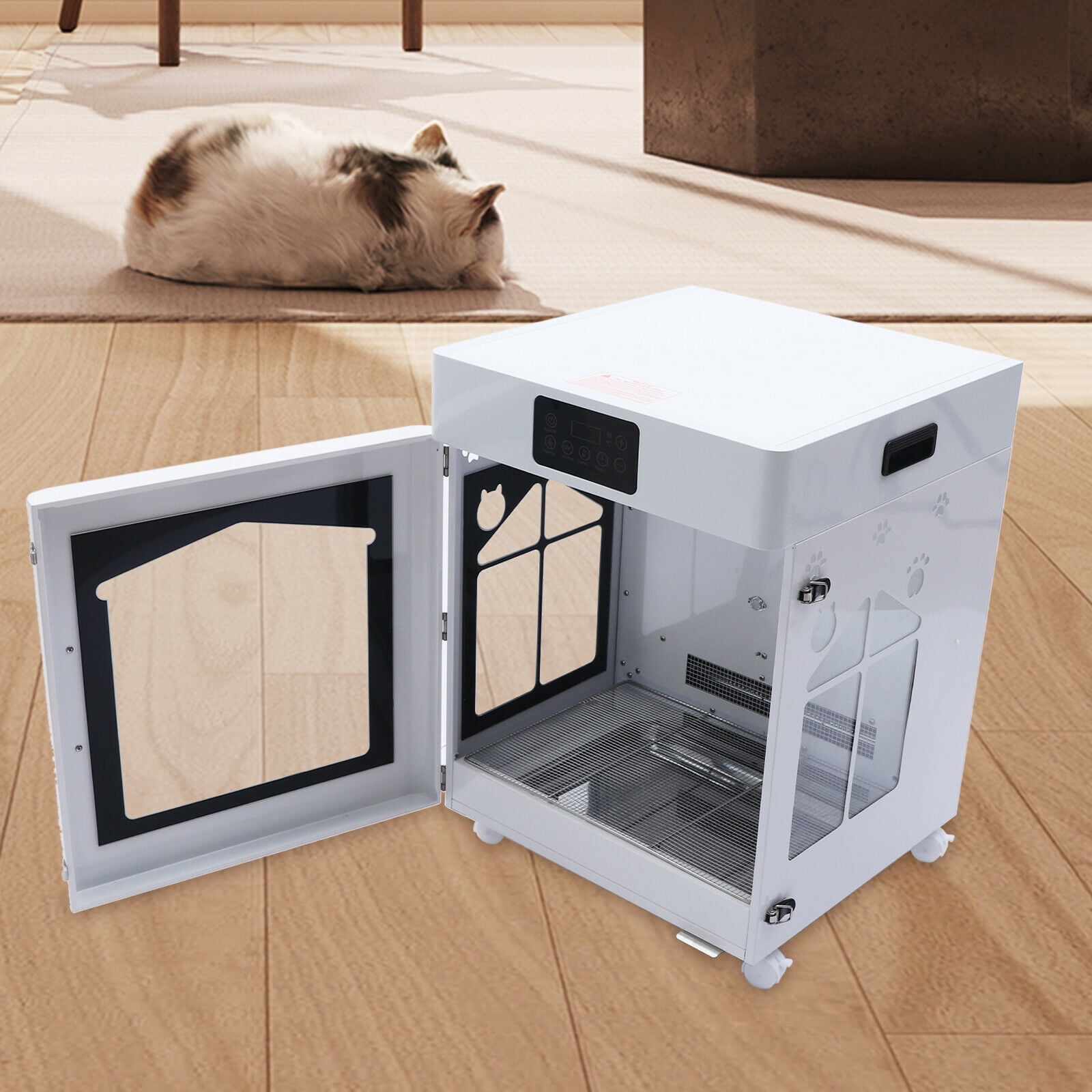 1500W Intelligent Pet Drying Box Blower Hair Dryer Cat Dog Drying Box ...