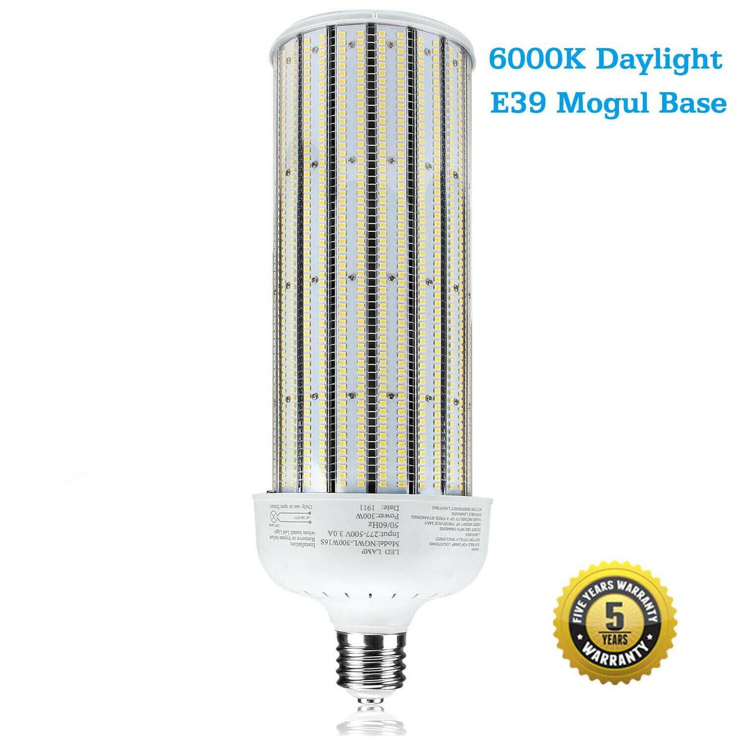1500W Metal Halide Warehouse Highbay Lamp Retrofit 300W LED Corn Bulb ...