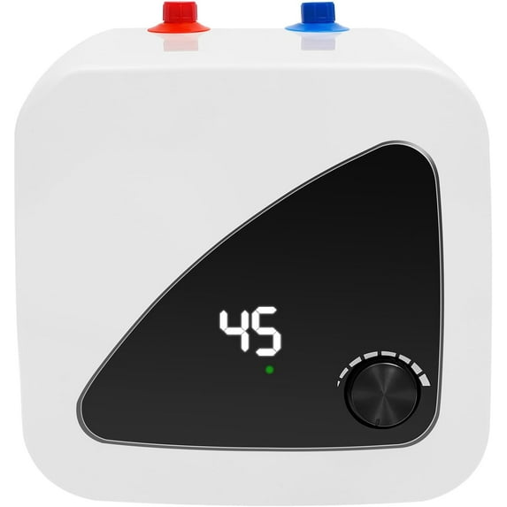 1500W Mini Hot Water Heater Under Sink, 110V 8L Mini-Tank Water Heater ...