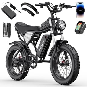 MACFOX M16 Teen Electric Bike, 500W Motor, 20 MPH Top Speed, 25-Mile ...