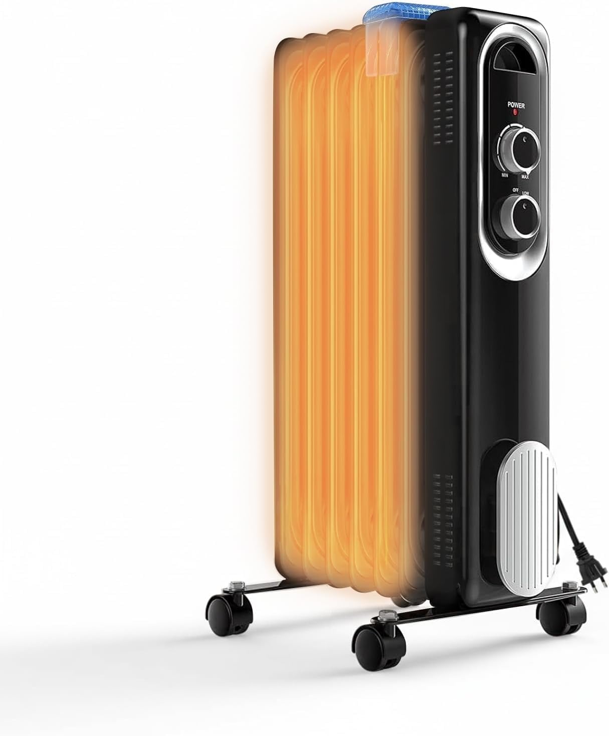 Taoset 1500W Oil Filled Radiator Heater with Adjustable Thermostat ...