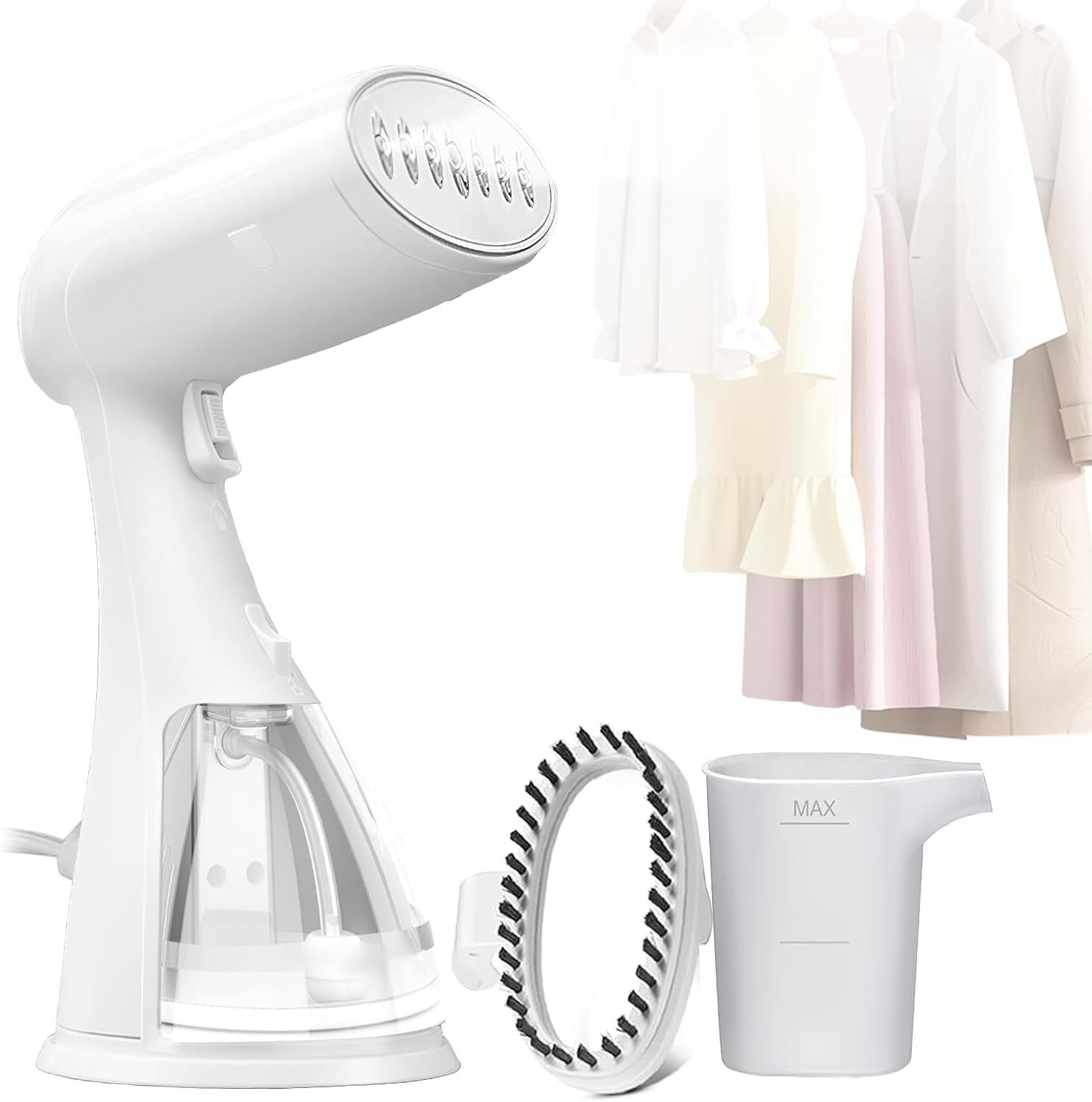 1500W Portable Handheld Clothes Steamer - Fast Heat-Up in 15S, Heat ...