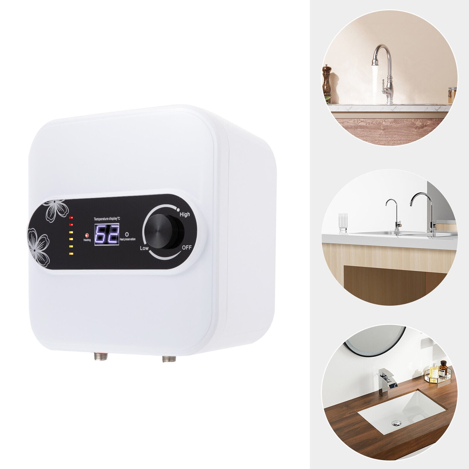 1500W Portable Shower Instant Boiler Bathroom/Kitchen 8L Indoor ...