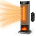 1500W Portable Space Heater for Indoor Use 24" Fast Electric Heater ...