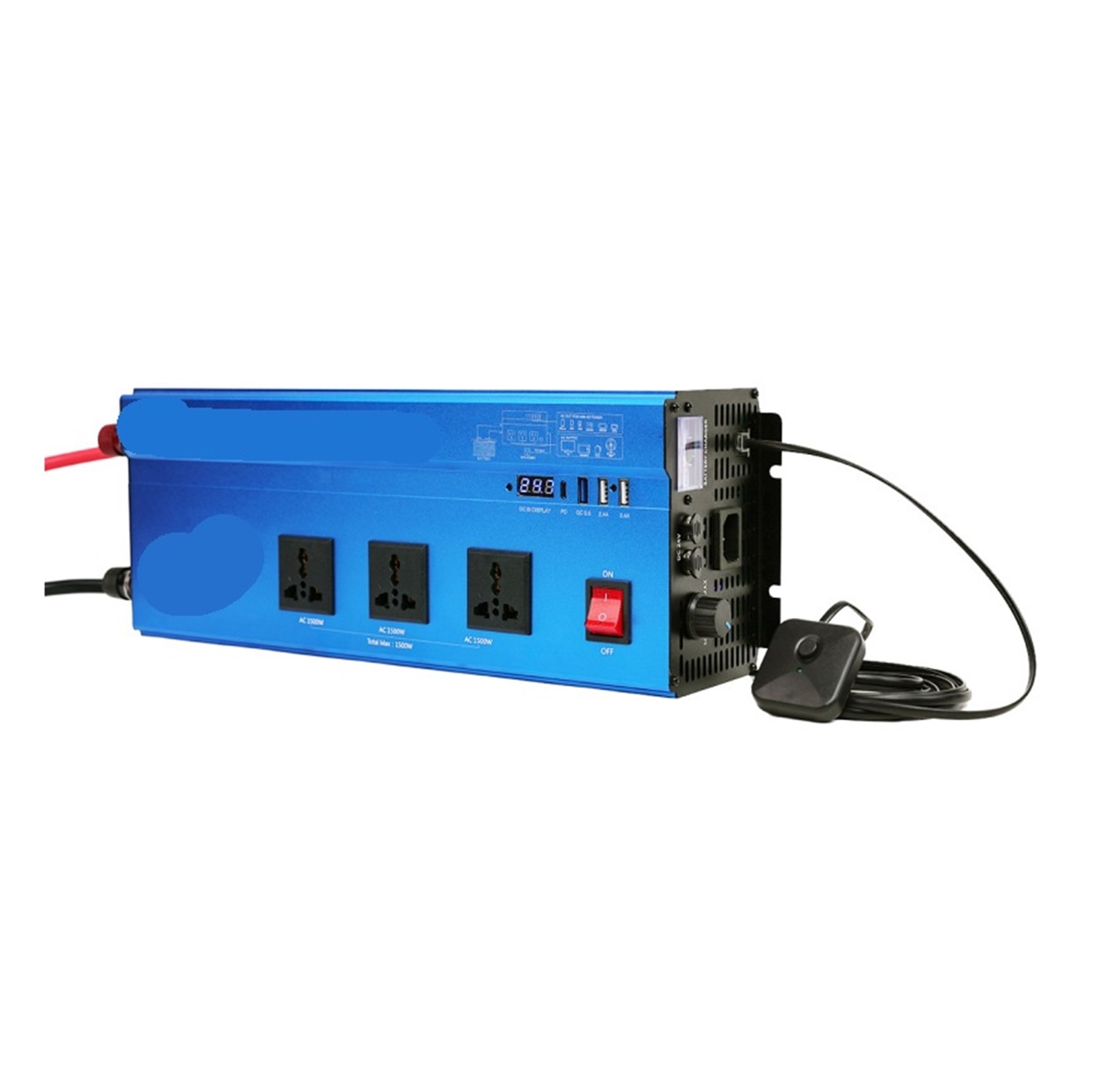 1500W Sine Wave Car Intelligent Inverter 12V24V48V to 110V with ...
