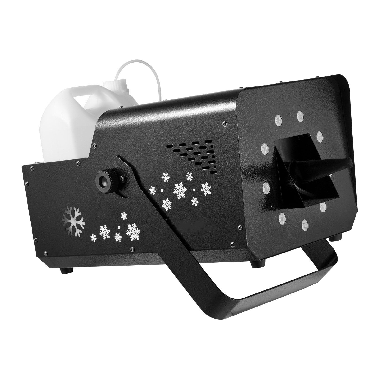 1500W Snow Machine with RGB DMX512 Signal Control, 9 LED Lights ...
