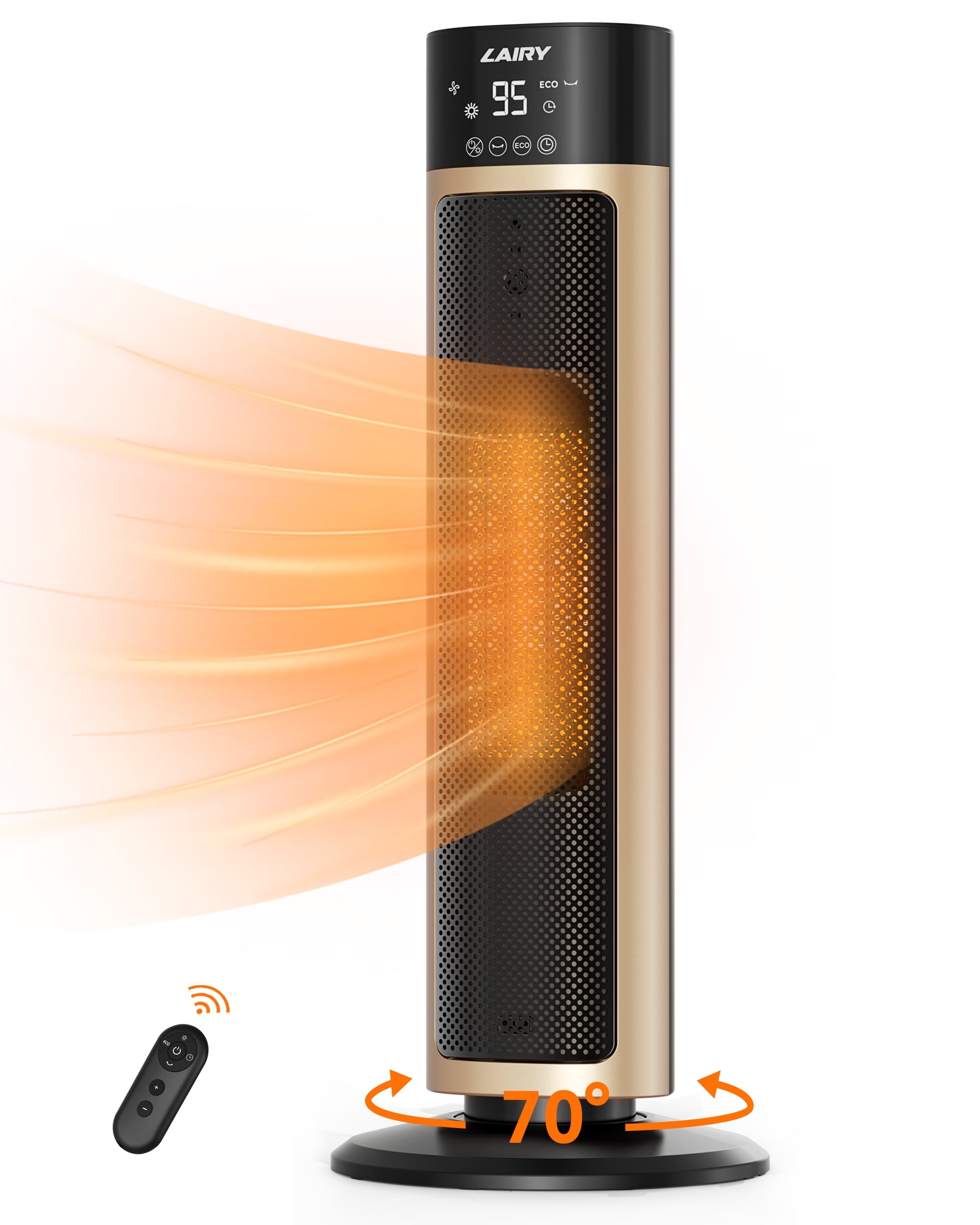 Lairy 1500W Space Heater Large Room,24 inch Electric Tower Heaters with ...
