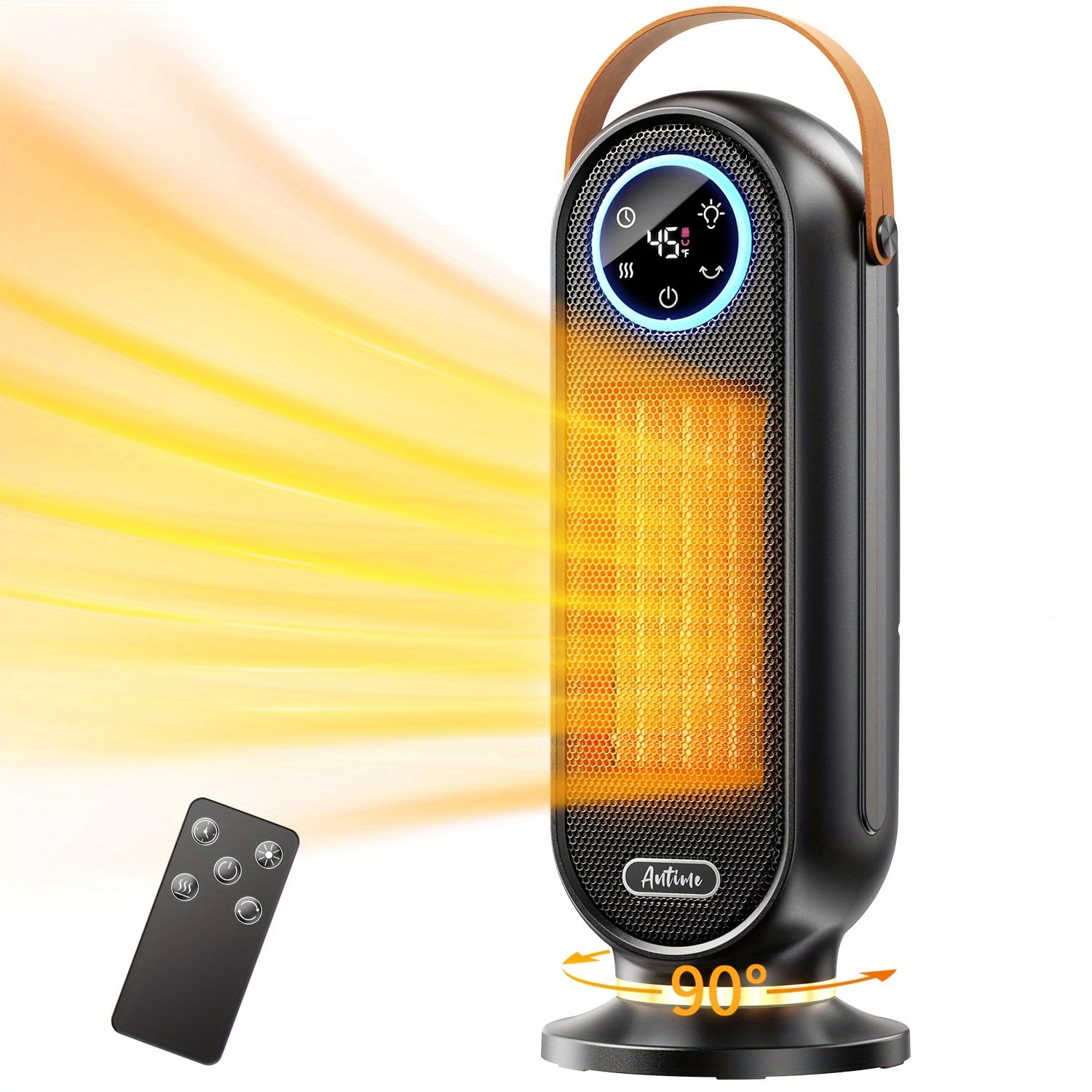 1500W Space Heater with 1S Fast Heating - Tip-Over & Overheat ...