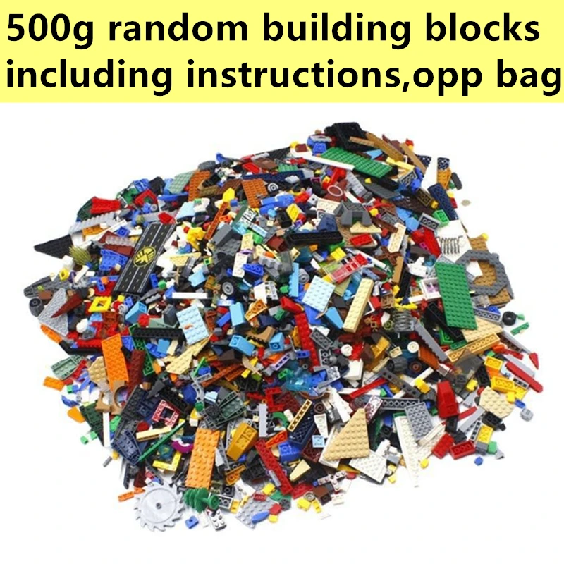 1500g DIY MOC Random Assembly Building Blocks Bulk Basic Parts Classic ...