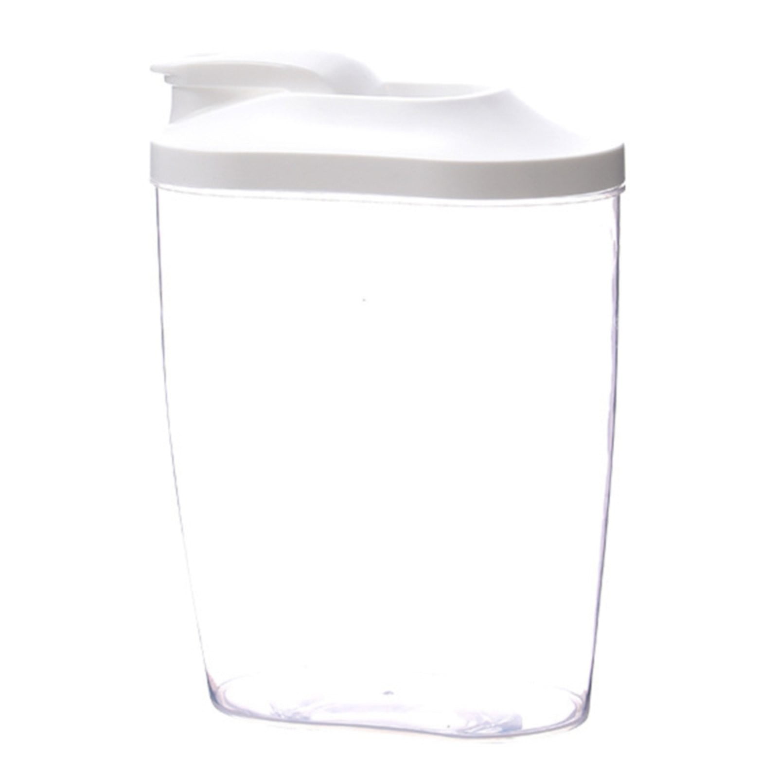1500ml White Food Storage Container with Flip Lid – Airtight Cereal ...