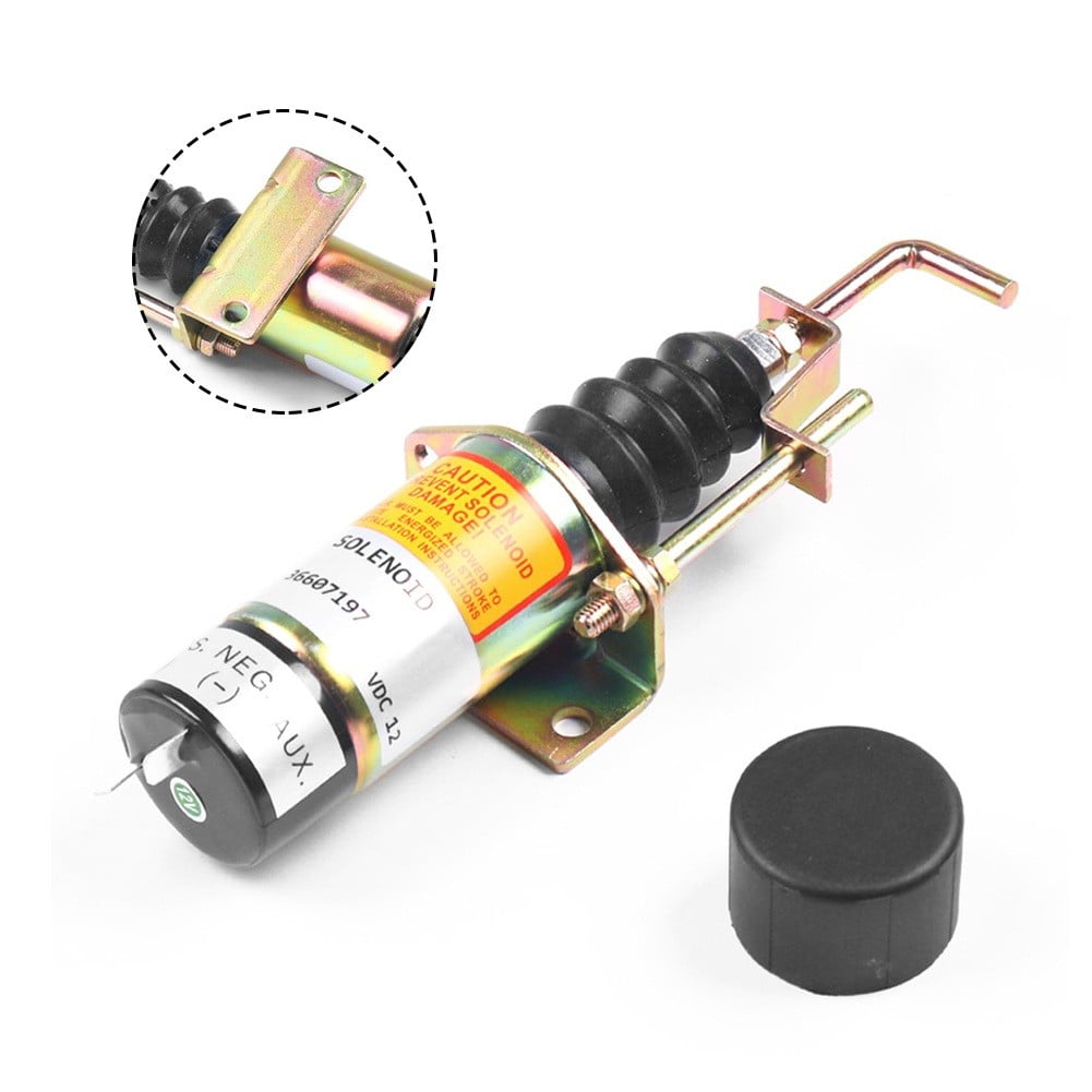 1502 Series 12-24V Fuel Shut Off Solenoid 366-07197 for Diesel Engine ...