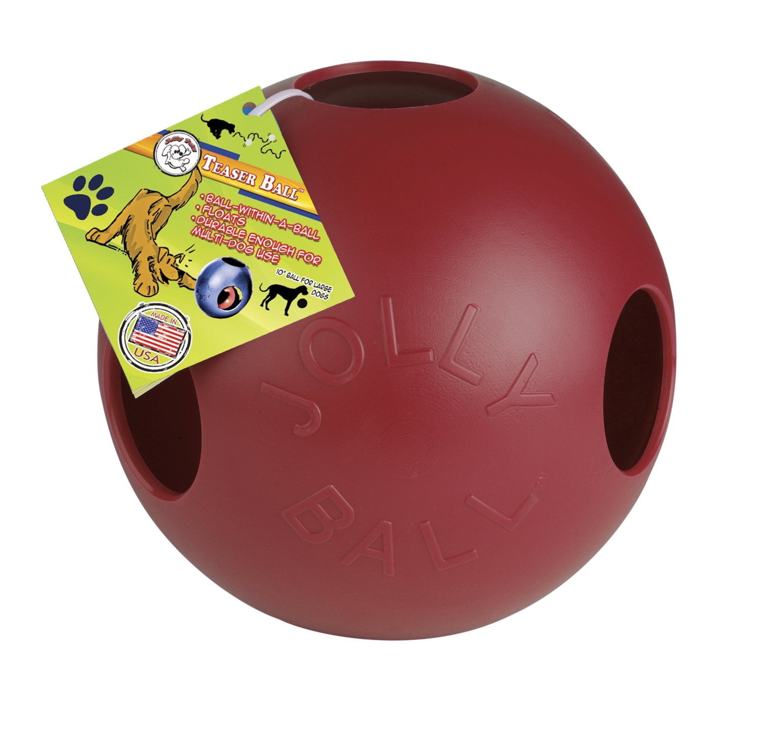 150414 Teaser Ball, 10", Red - Walmart.com
