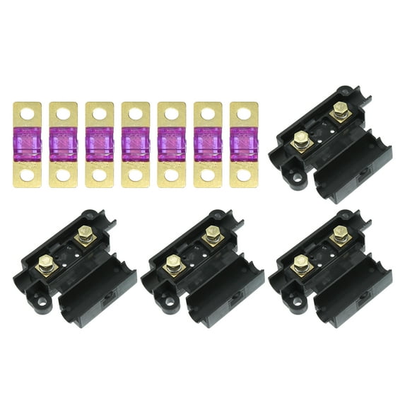150A Fuse Kit 4 ANS Holders 7 x 150 AMP Fuses Replacement for Car Auto ...