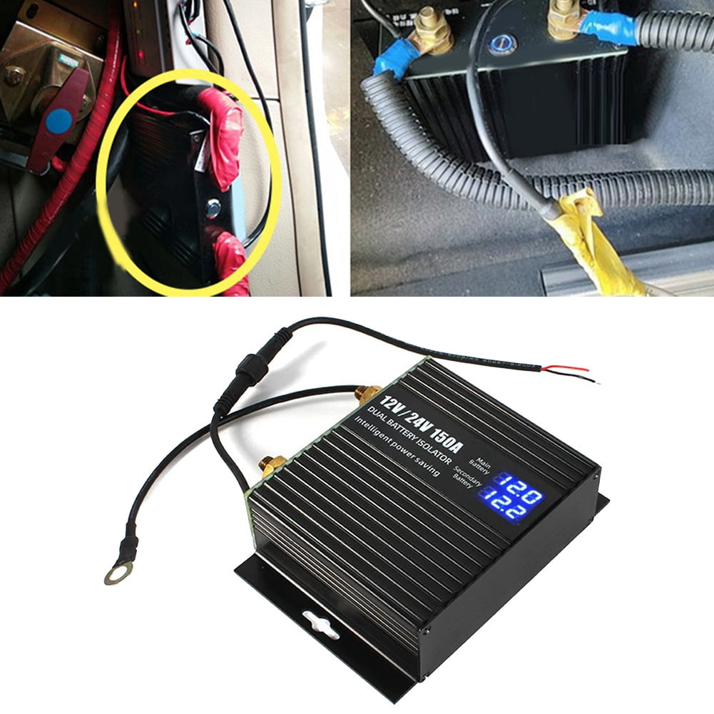 150A Smart Multi-Channel Dual Battery Isolator Accessory for Caravan RV ...