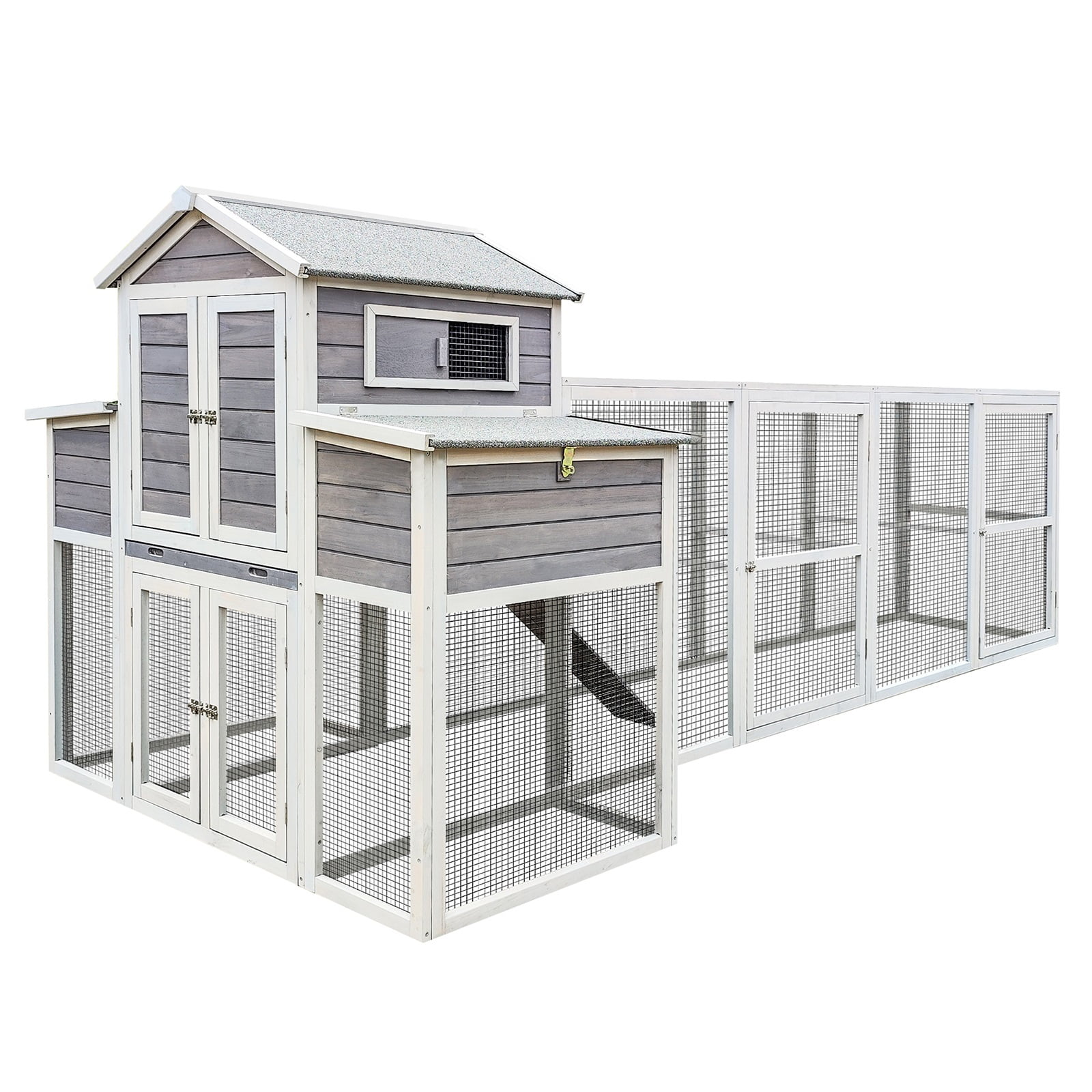 150Chicken Coop, Extra Large Chicken House, Outdoor Wooden Hen House ...