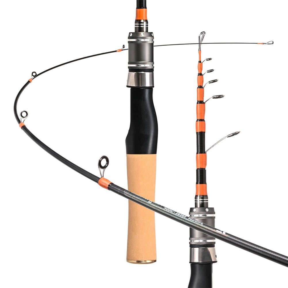 150Cm Portable Telescopic Fishing Rod Carbon Fiber River Shrimp Carp ...