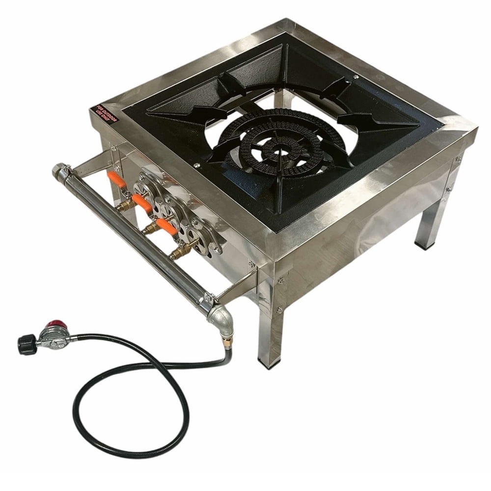 150K BTU HD Propane Stove Burner Outdoor Burner with Adjustable 20 Psi ...