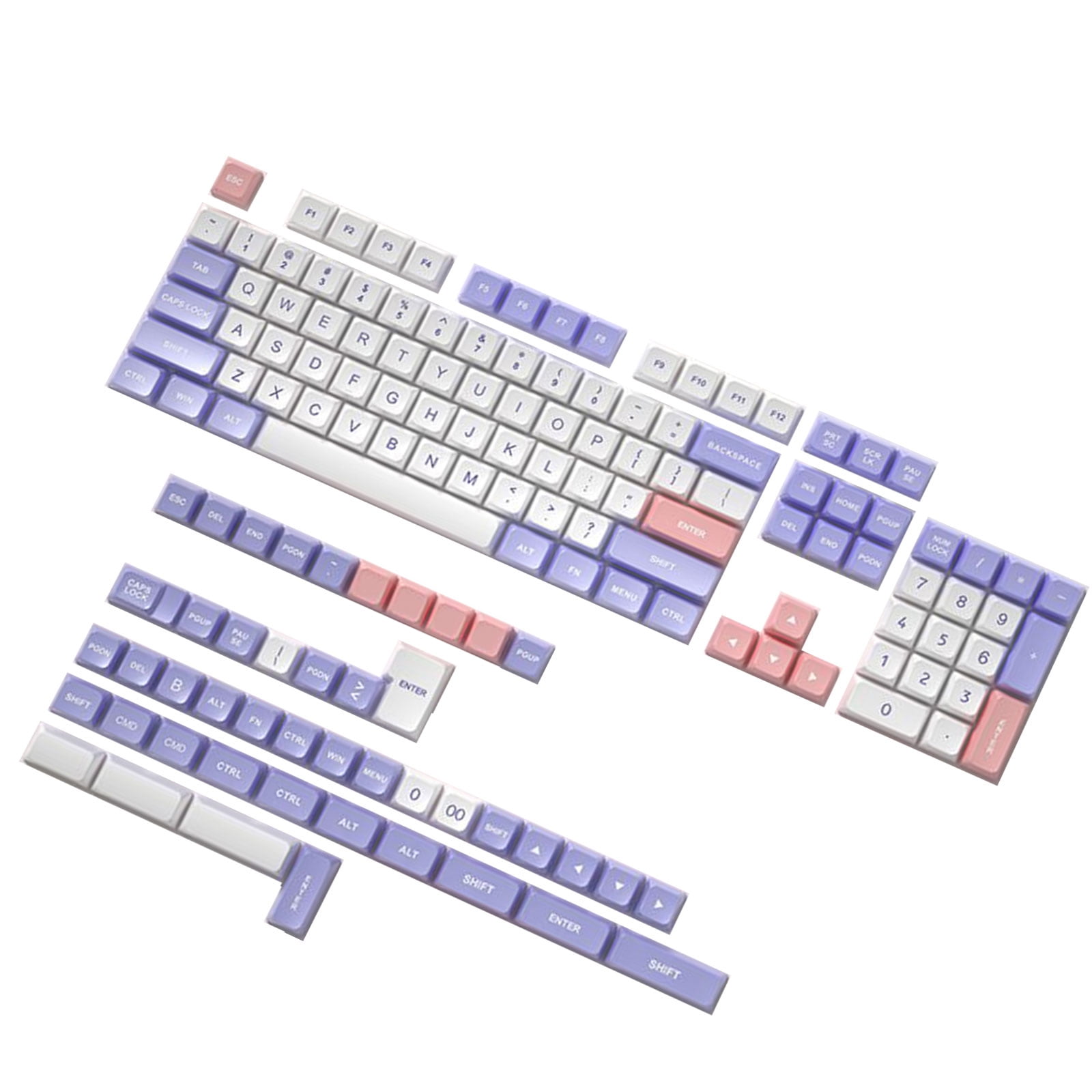 150Keys DSA Profile illusion Keycap for Mechanical Keyboards PBT ...