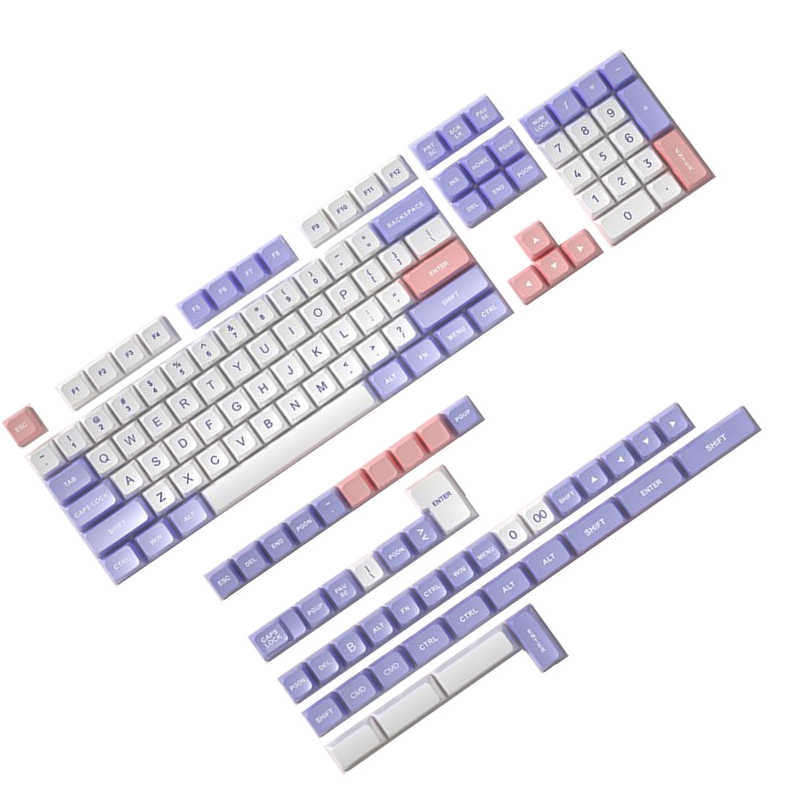 150Keys DSA Profile illusion Keycaps PBT DyeSublimation Double Shot ...