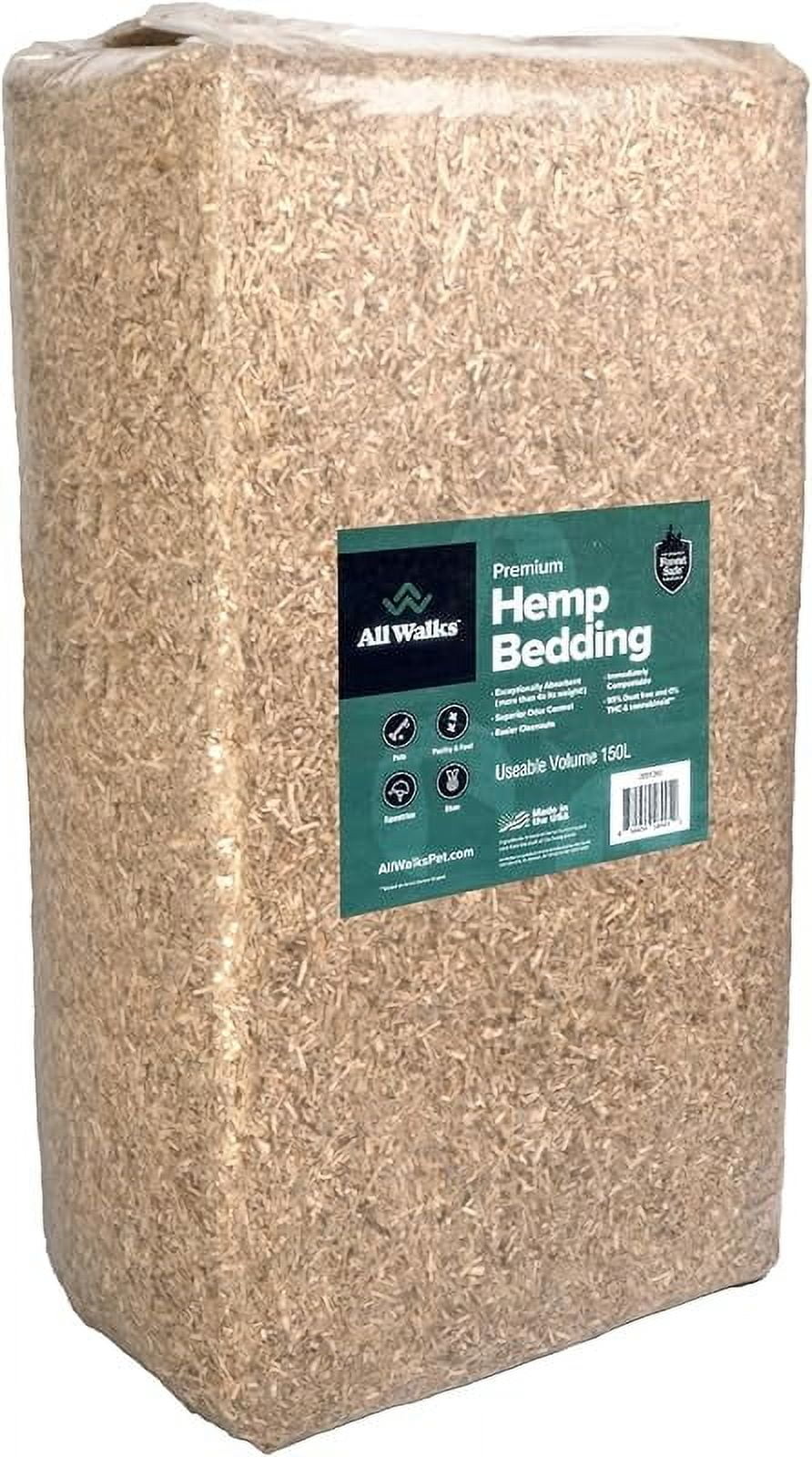 150L Hemp Bedding for Chicken Coops, Horses, Ponies, Llama, Emu, Ducks ...
