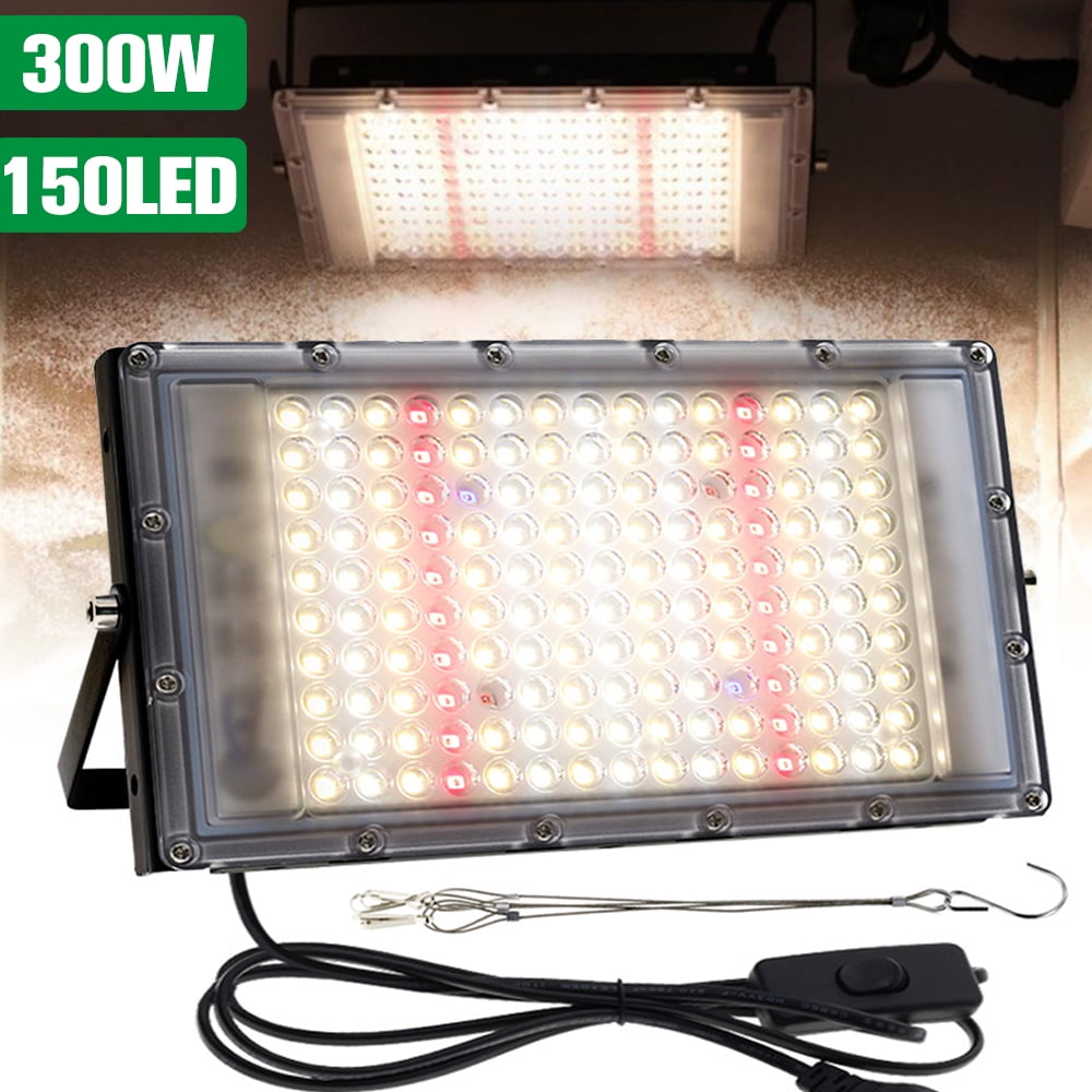 150LED/300W LED Plant Growth Light, Hanging Plant Light, Sun-Like Panel ...