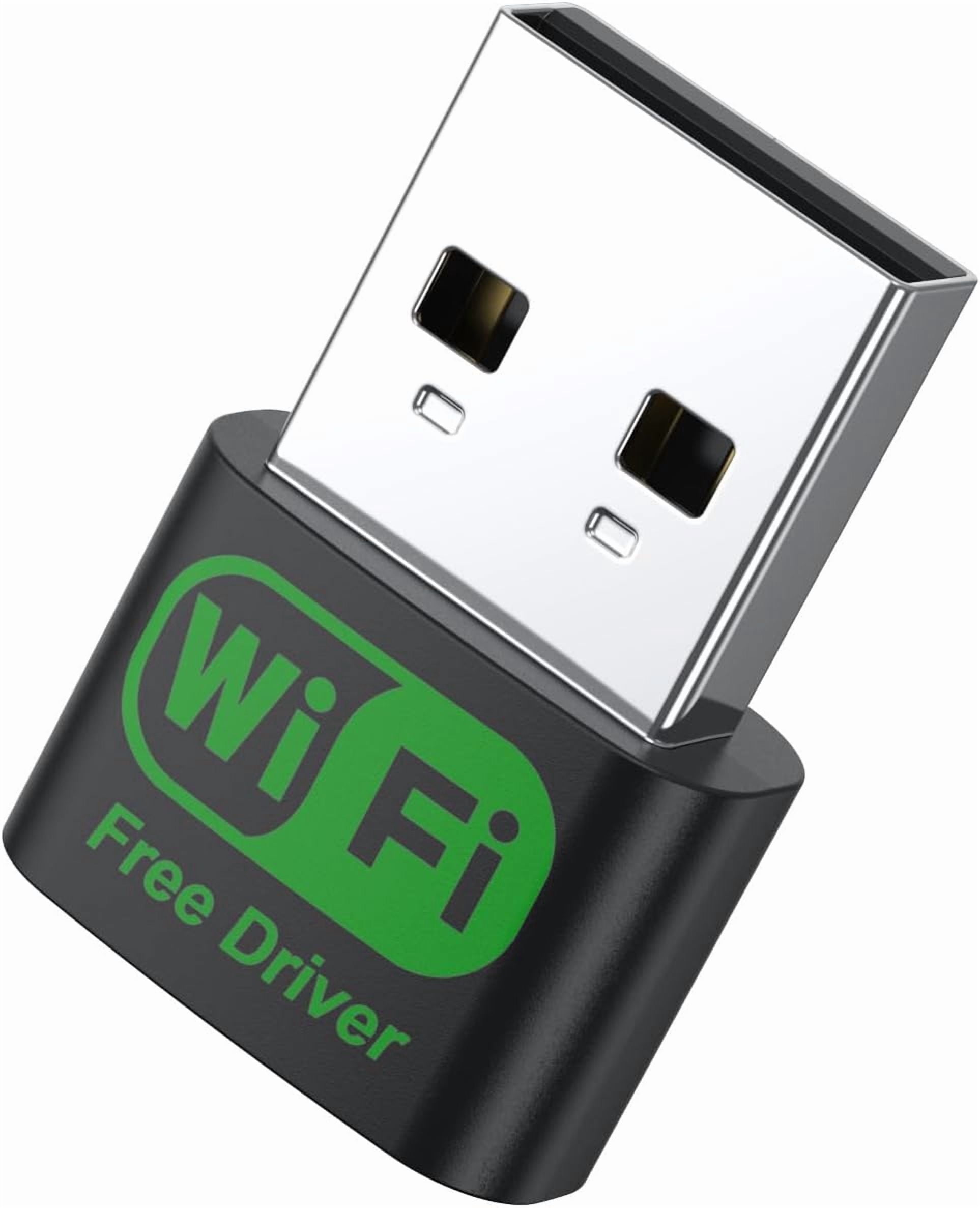 150M USB WiFi Adapter, Plug-n-Play, Built -in high -gain Antenna, USB ...