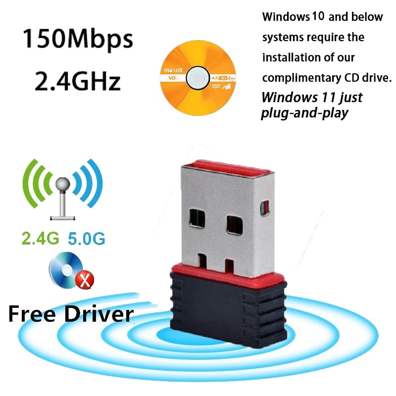 150Mbps/300Mbps/600Mbps Wireless Receiver USB Card for Laptop ...