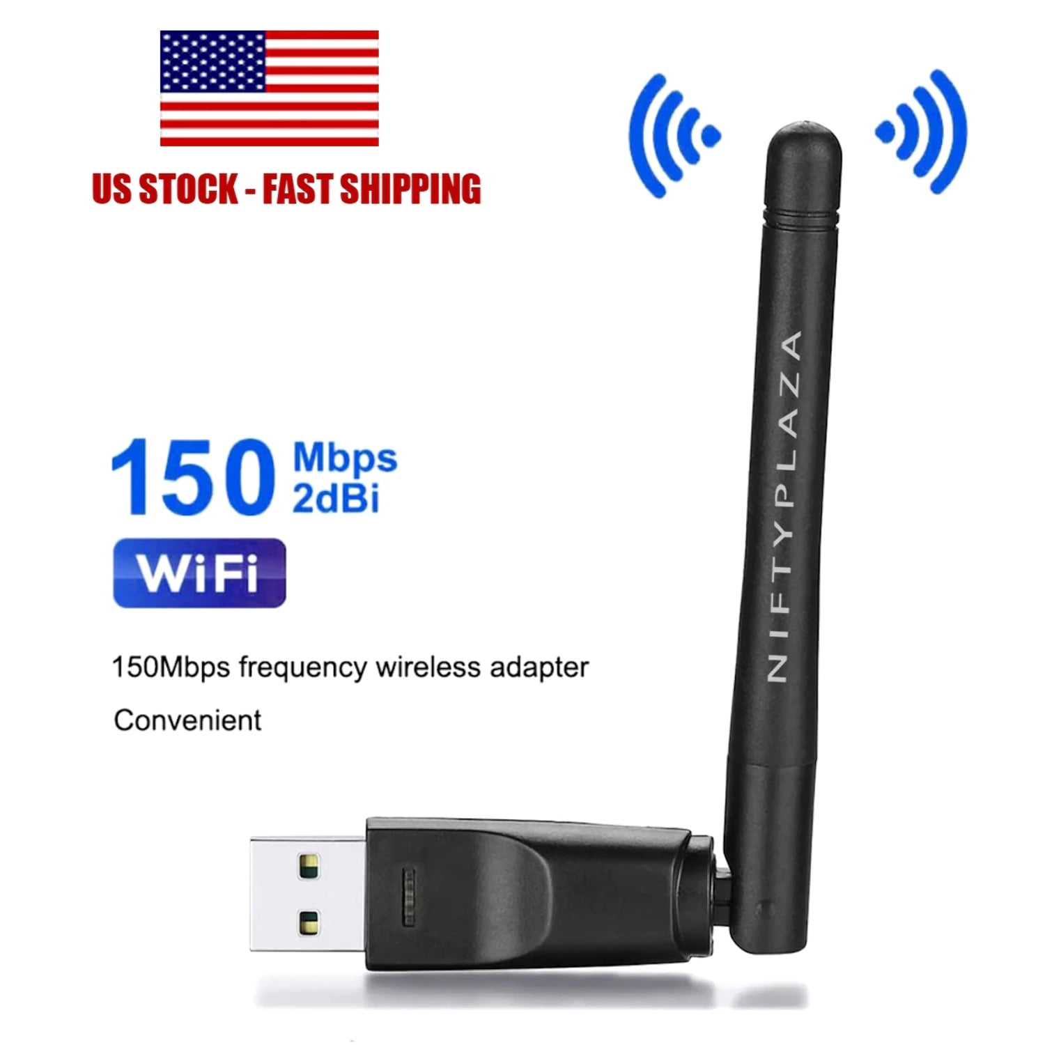 150Mbps USB WIFI Adapter 2.4Ghz Wireless Network Cards Dongle mt 7601 ...