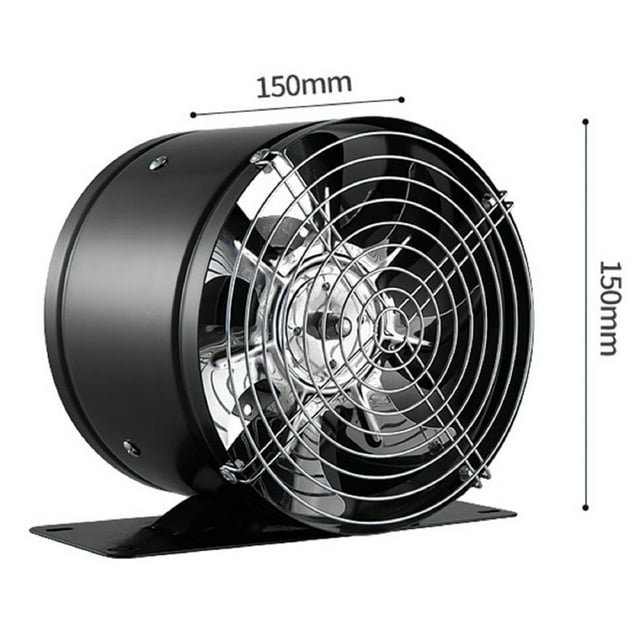 150mm Extractor Fan, Smoke Extractor Duct Fan 600 m³/h Inline Pipe Fan ...