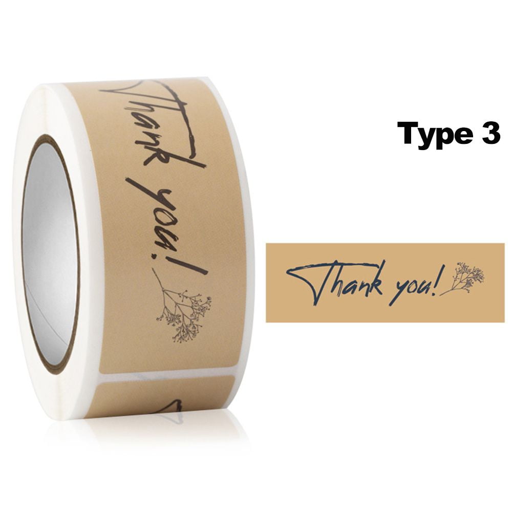 150PCS 3x1 Inch Package Decoration Stationery Sealing Labels Kraft ...
