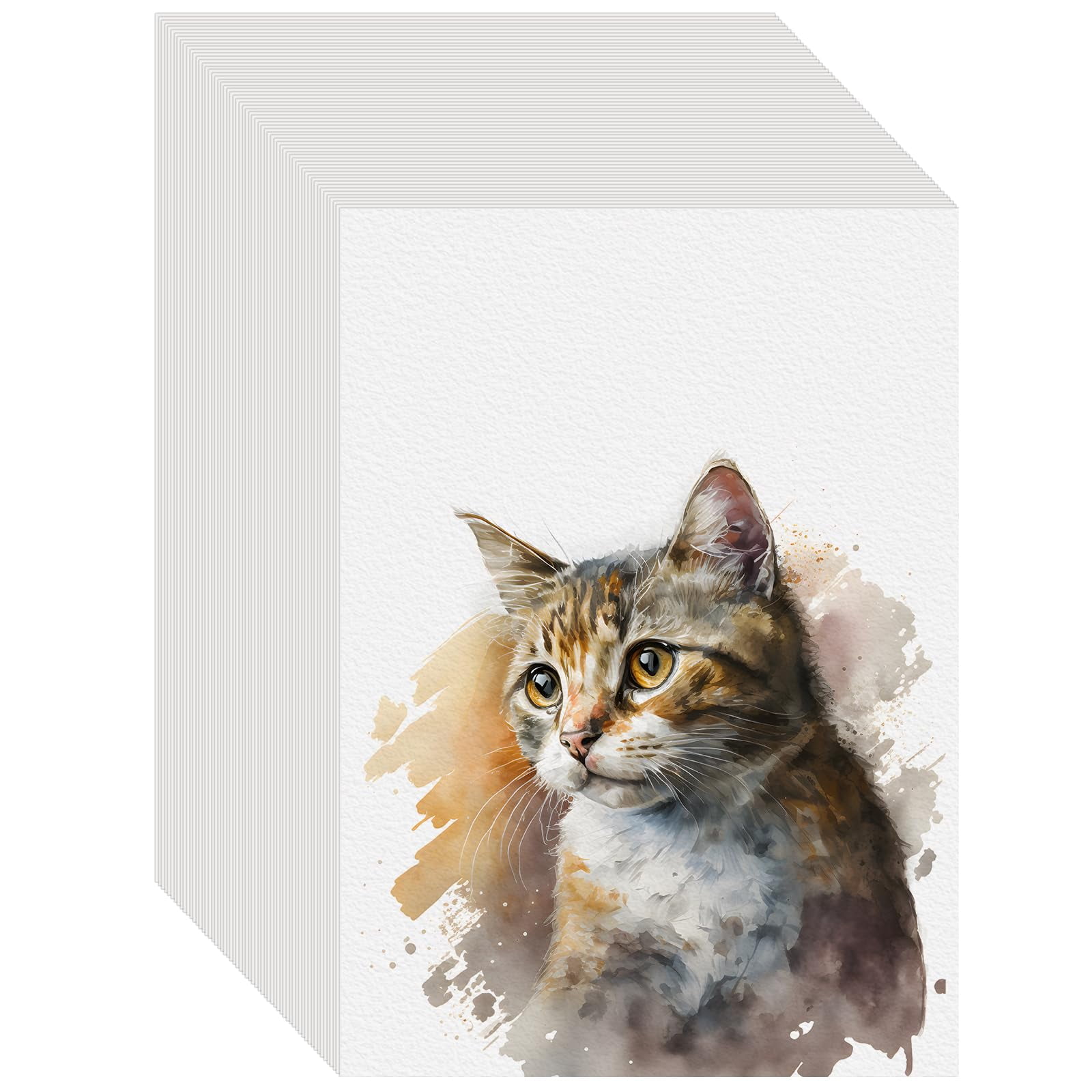 150PCS 5x7 Watercolor Paper Bulk, MDA05 140lb/300g Cold Press Thick ...