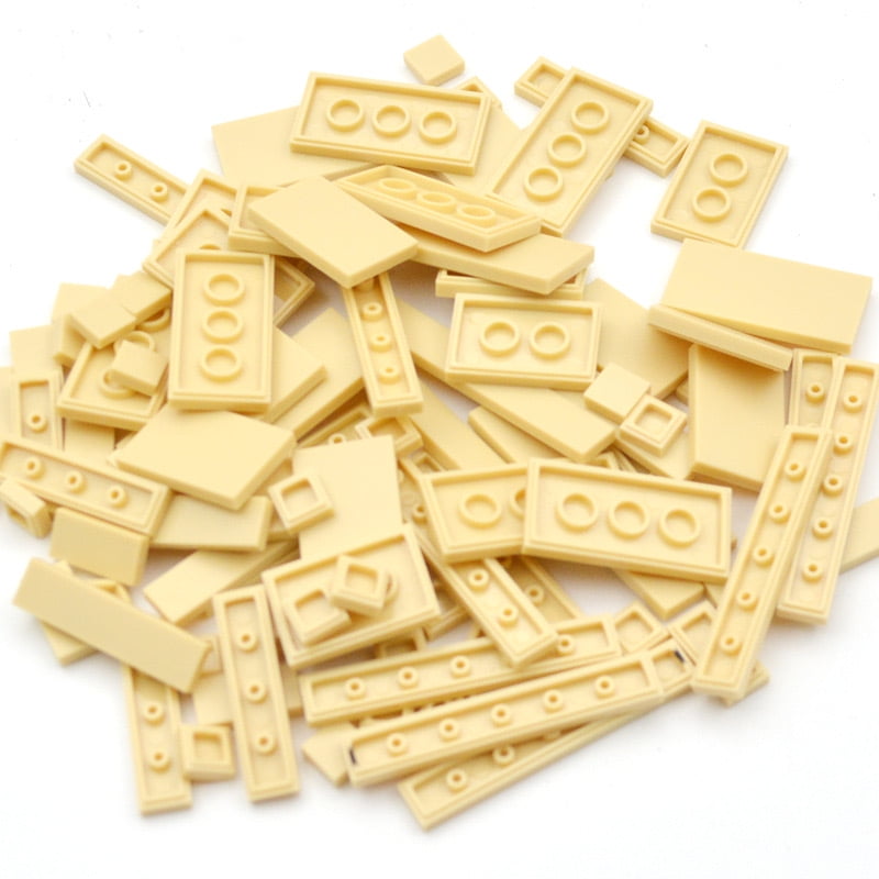 150PCS DIY Model Smooth Thin Building Blocks MOC Multicolour Toy Parts ...