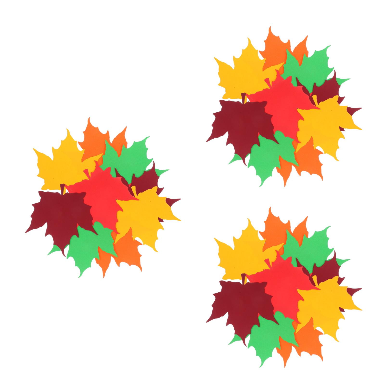 150PCS Maple Leaves Cutouts Fall Classroom Decorations Autumn Bulletin ...
