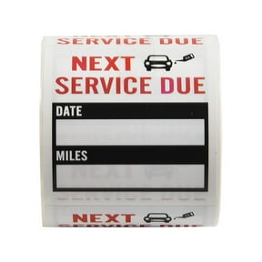 Oil Change Reminder Stickers For Windshield