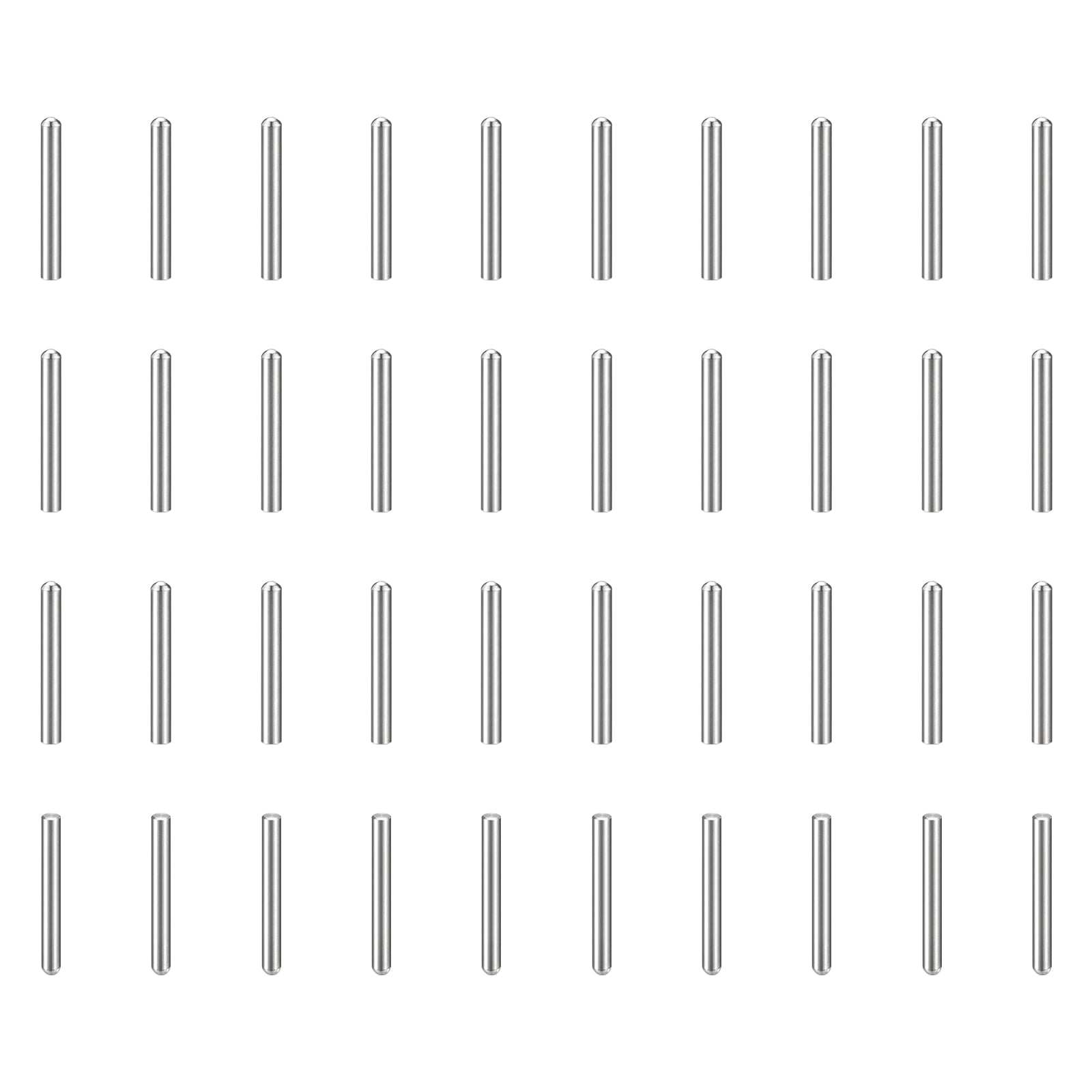 150Pack 1mm x 8mm Dowel Pins, 304 Stainless Steel Round Head Pin ...
